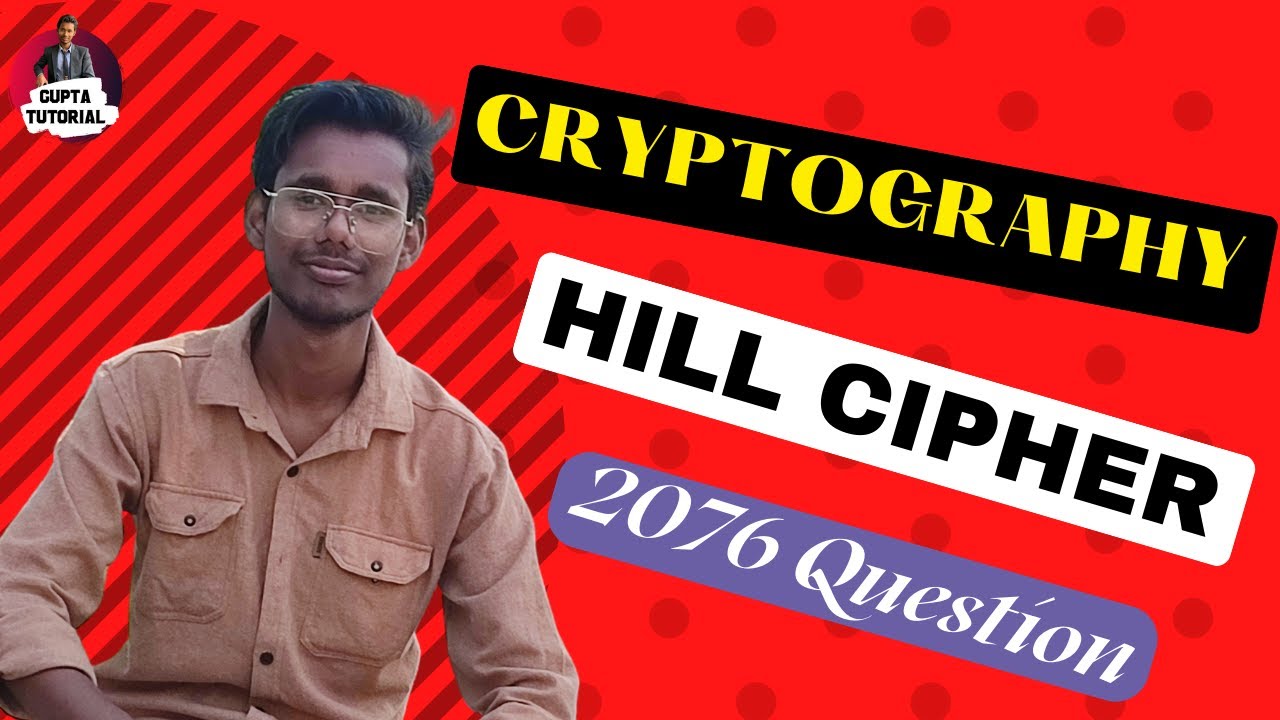 Hill Cipher || Substitution Techniques || #2076Questions #cryptography #nepalilanguage - YouTube