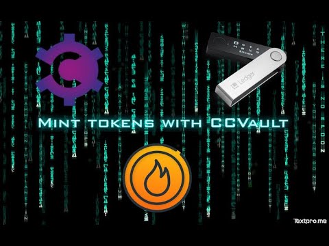 How to mint Cardano native tokens using CCVault & Ledger Nano X - For ...