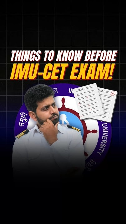 Watch this before your IMU CET Exam 2025 | IMU CET PREPARATION BOOK - YouTube