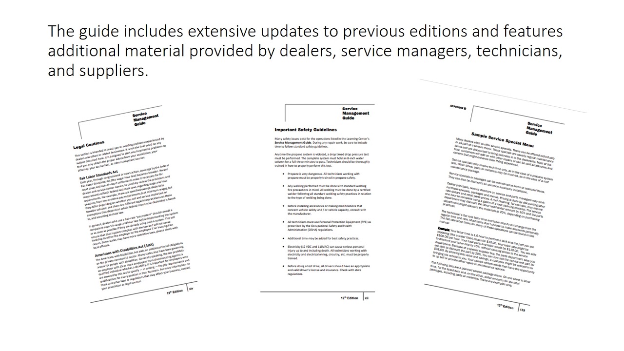 12th Edition Service Management Guide (SMG) - YouTube