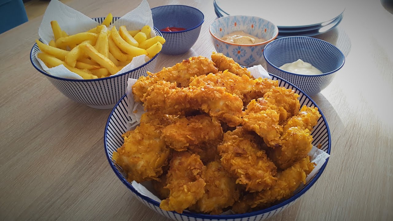 Crispy fried chicken tenders (like KFC) - YouTube