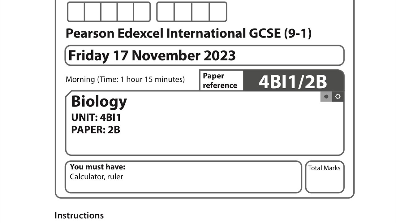 Edexcel igcse 2023 nov paper 2B question 4 - YouTube