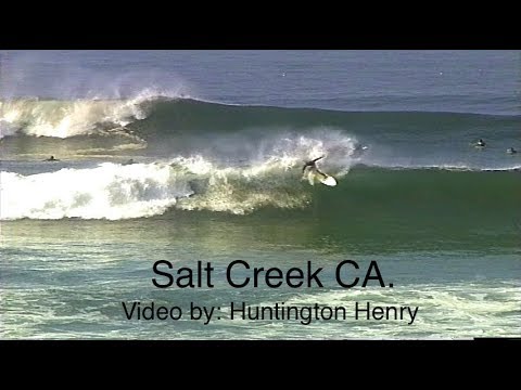 "Salt Creek" CA. 4-7-8 foot wave faces - surfing - YouTube