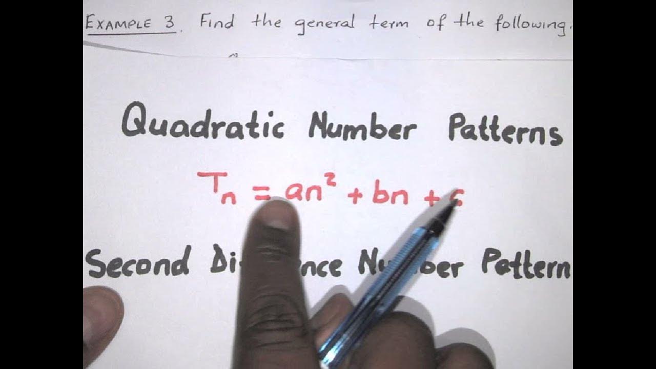 Quadratic Number Patterns - YouTube