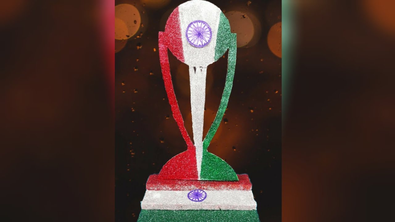 How to make cricket world cup trophy ll cardbord making world cup ...