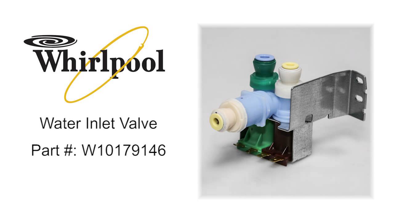 Whirlpool Water Inlet Valve - Part Number: W10179146 - YouTube