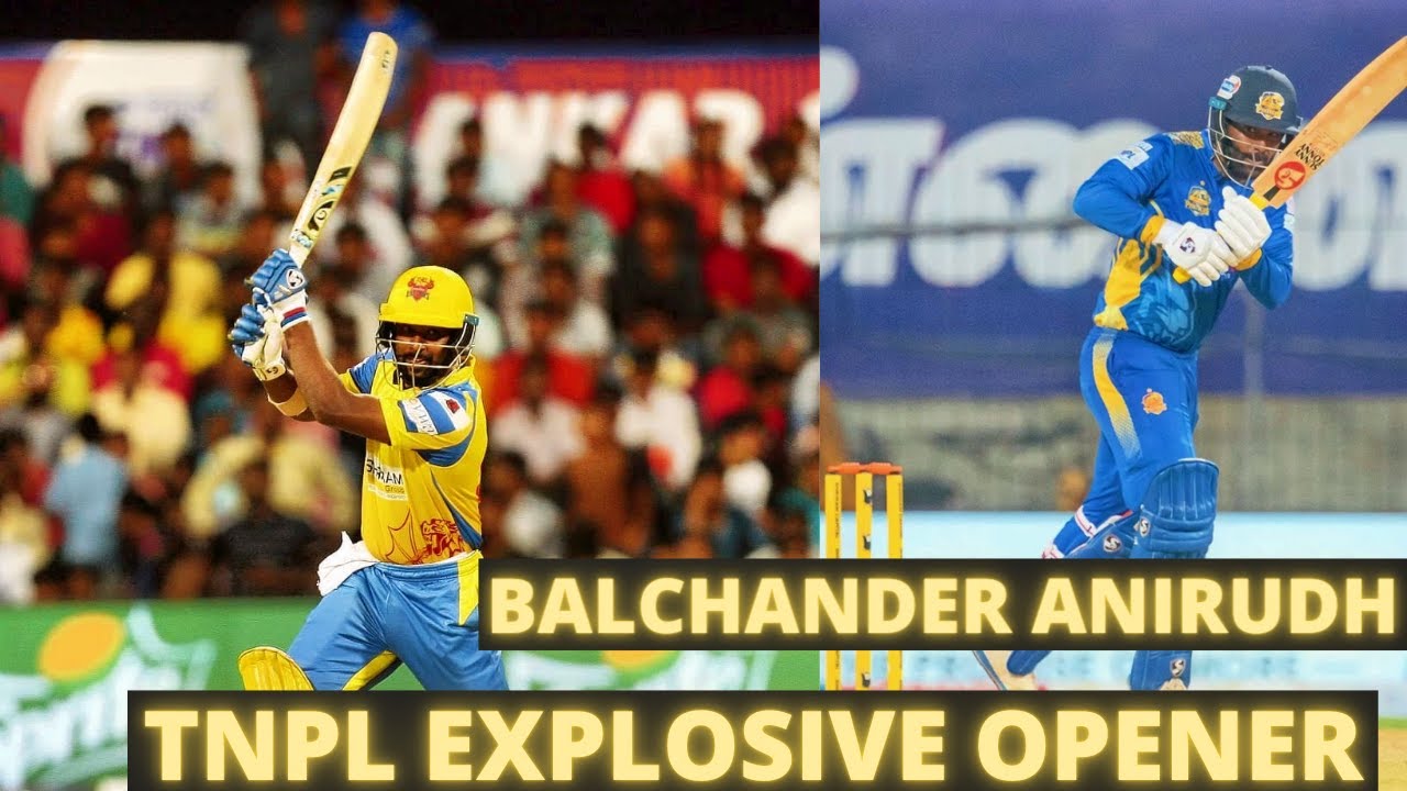 Balchander Anirudh | TNPL Big Hitting Batsman | Batting - YouTube