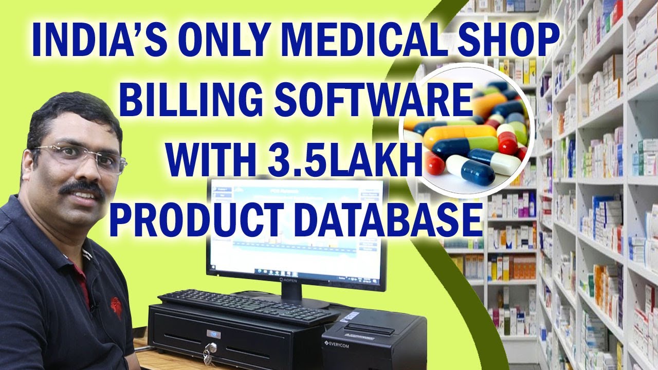 First Time in India Medical Shop Billing Software with 3.5 lakh Product ...