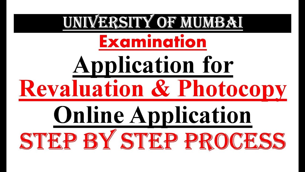 Examination | Revaluation and Photocopy Application | Online ...