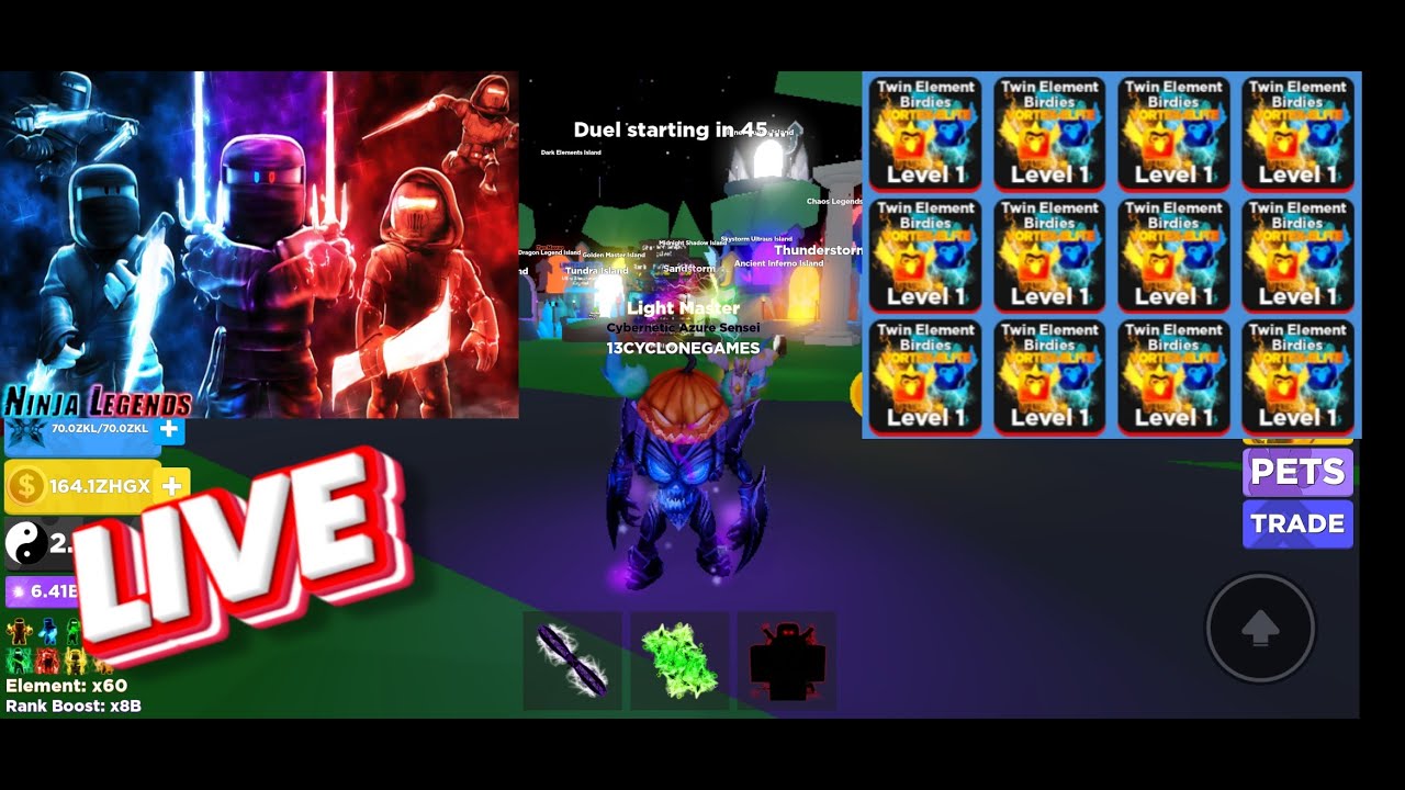NINJA LEGEND 1 LIVE GIVEAWAY⚡ ROBLOX ⚡ CYCLONE YT - YouTube
