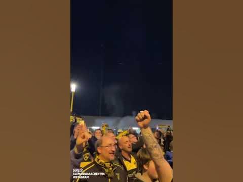 Alemannia Aachen Fans feiern den Aufstieg in Liga 3 - YouTube