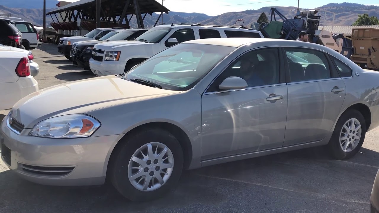 Lot 11 2008 Chevy Impala Police Interceptor - YouTube