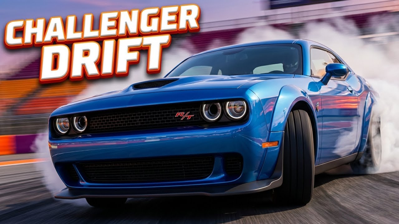 Extreme Drift & Ramp Jump | 1000 HP Dodge Challenger SRT - YouTube