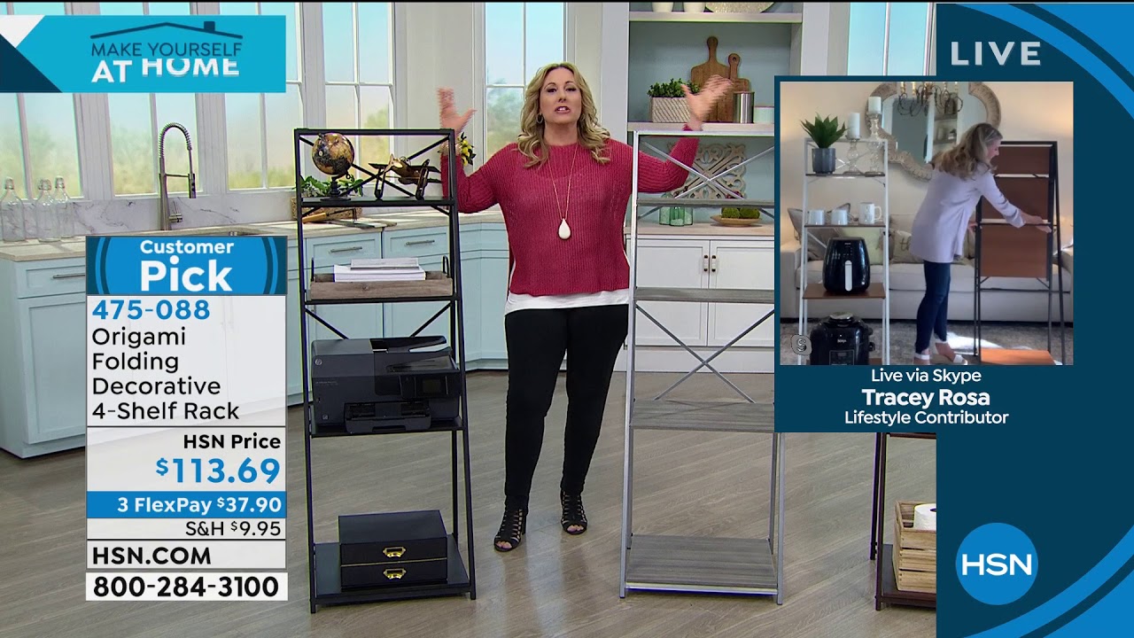 Origami Folding Decorative 4Shelf Rack - YouTube