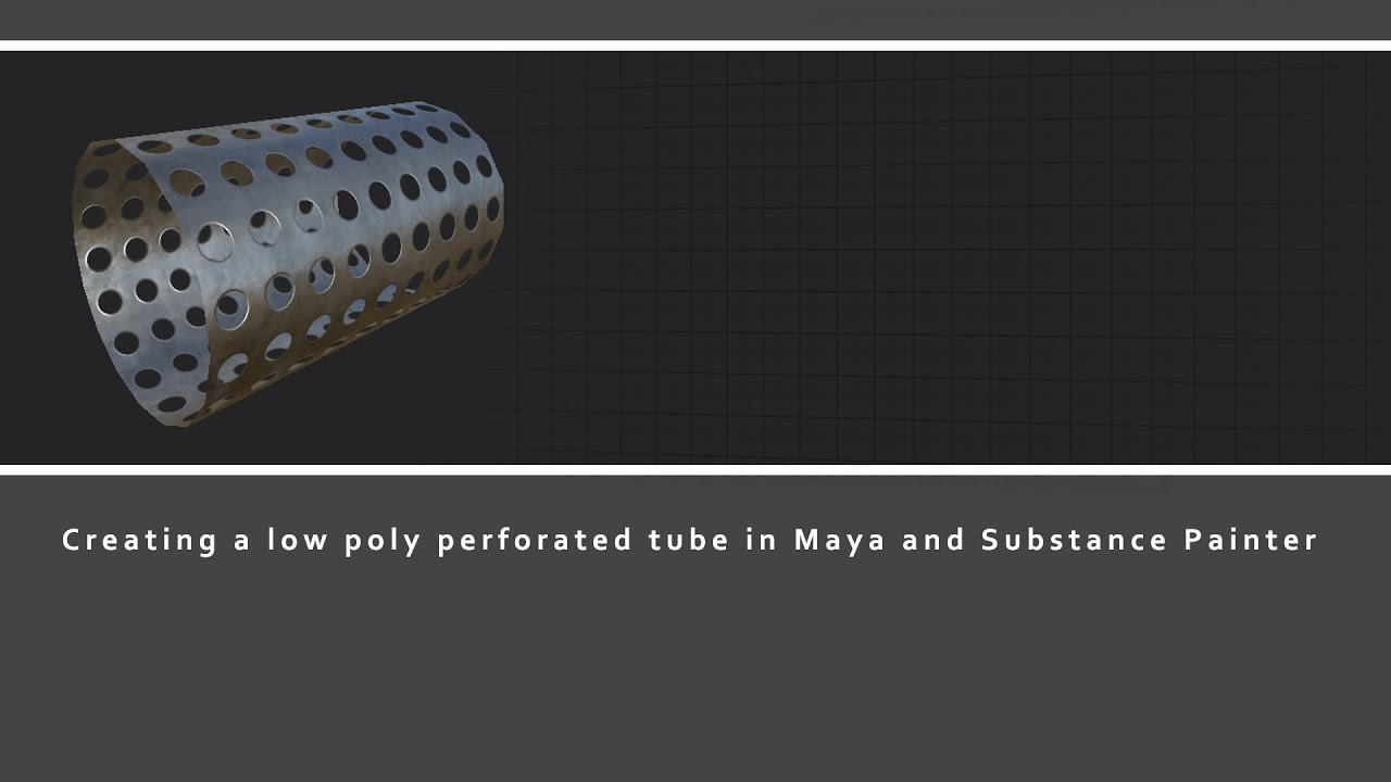 3D Low Poly Perforated Tube - YouTube