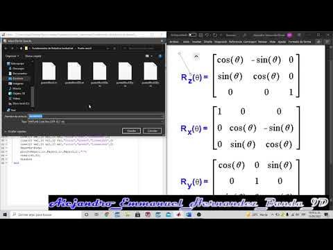 Matriz de rotacion 3D ejes X Y - YouTube