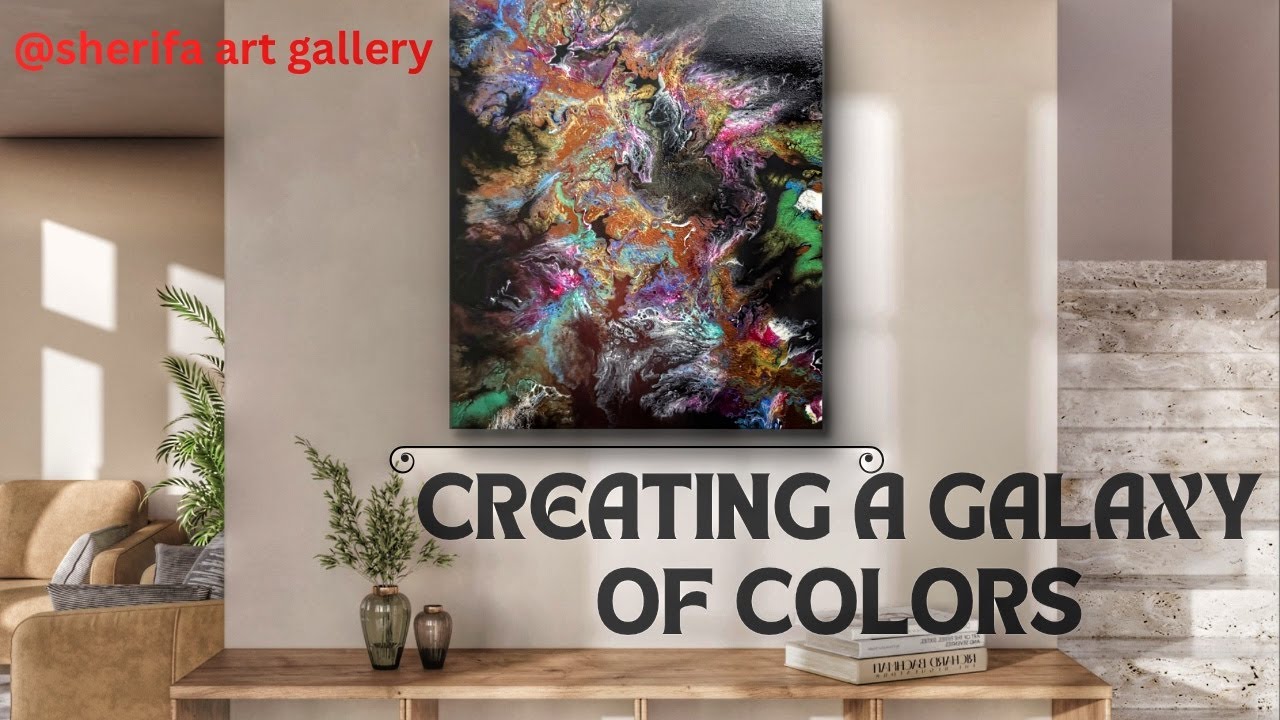 Creating a Galaxy of Colors | A Fluid Painting Process - YouTube