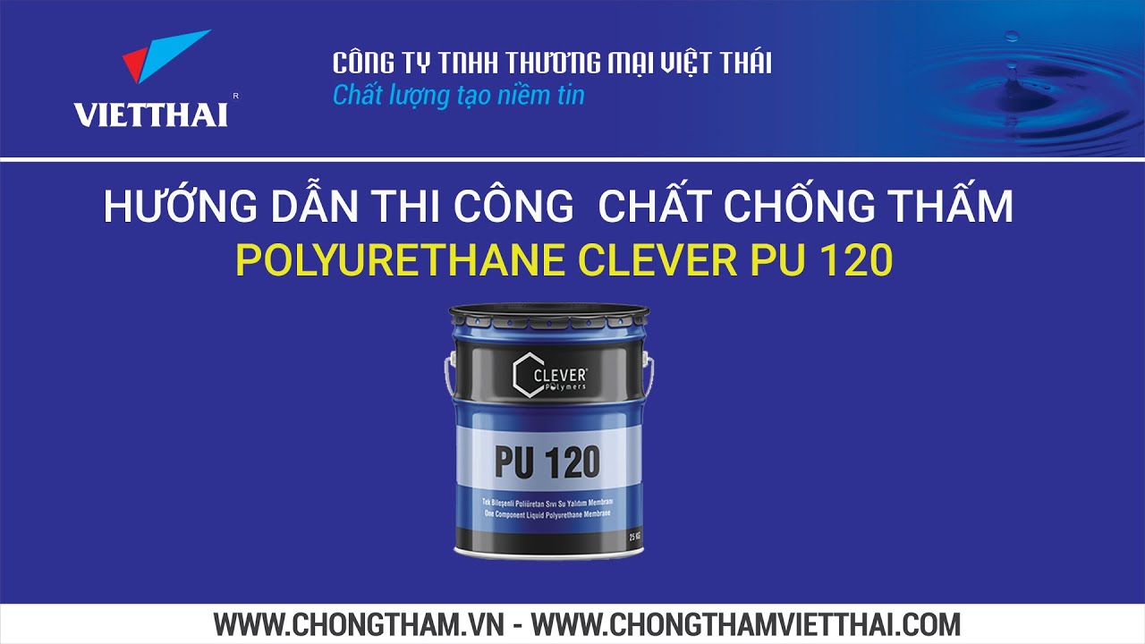 Cách thi công chống thấm polyurethane Clever 120 - YouTube