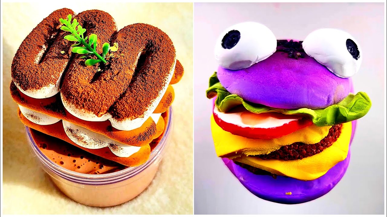 ASMR Slime clay Slime satisfying relaxing slime with original sounds ...