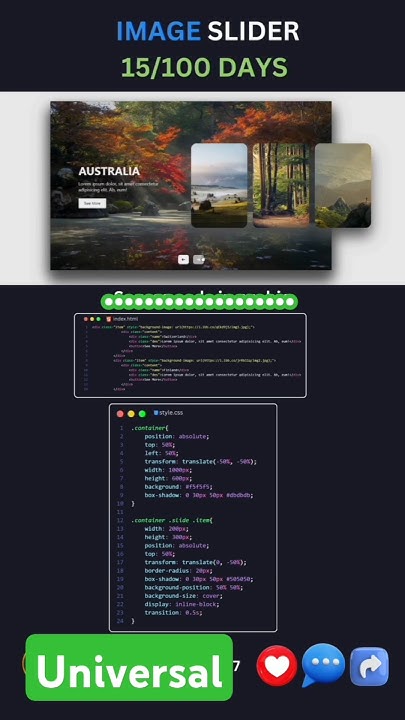image slider 15/100 days #himsingh #coding #webdevelopment #apnikaksha #apnacollge #irfanmalik ...