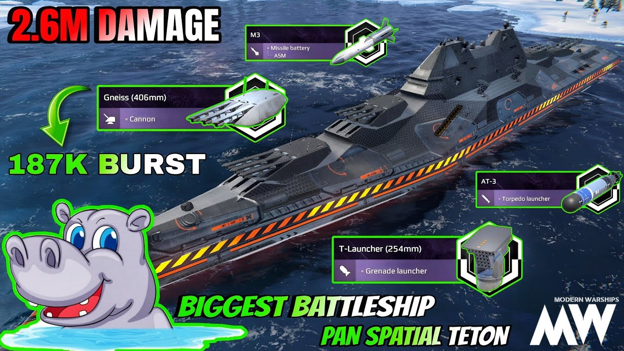 Most Heavy & Fat BB 😂 Feel like Hippopotamus 🦛 - Modern Warships - YouTube
