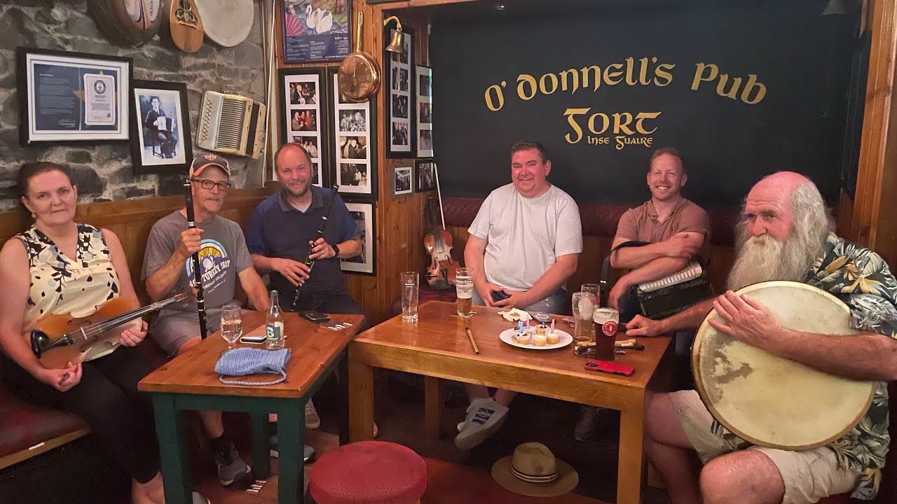 Irish Traditional Session, Odonnels Pub, 4 of 9, Gort, Ireland, July 10 ...