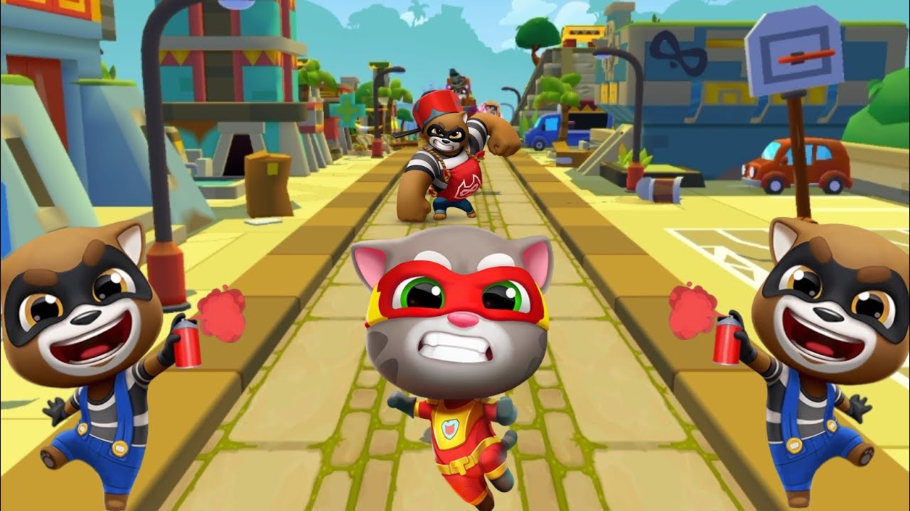 Tom Hero Dash New Home 🏡 Tom Hero All Carecter Fitting Raccoon ...