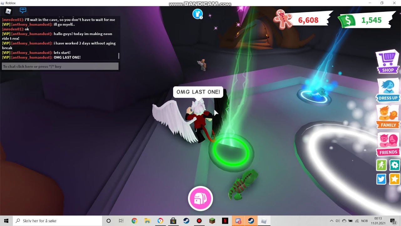 making neon T-Rex adopt me! - YouTube