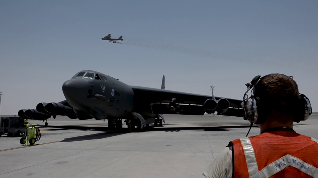 23d AMXS launches 401st expeditionary B-52 sortie without - YouTube