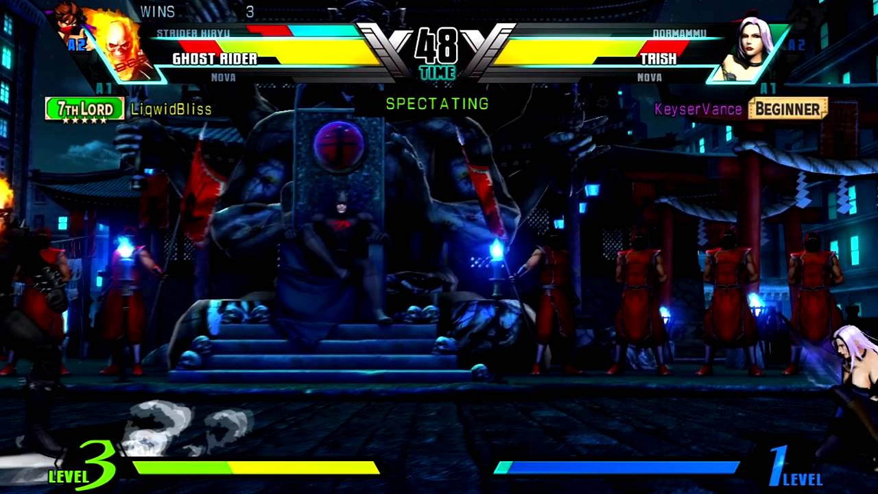 UMvC3 PSN GameFAQ's Training Room Lobby - YouTube
