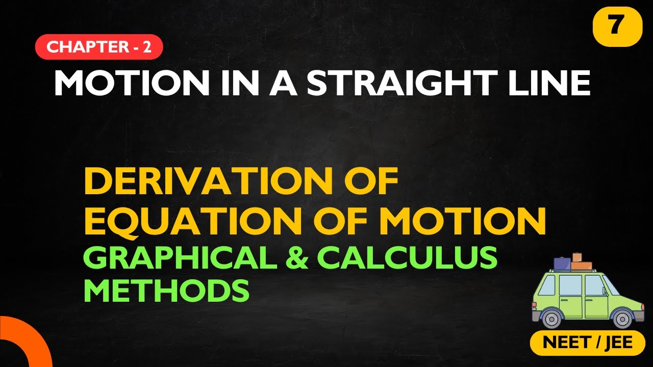 Derivation of Equation of Motion by Graphical Methods & Calculus ...