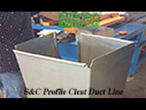 HVAC full automaticdu duct line for slip drive cleat connection - YouTube