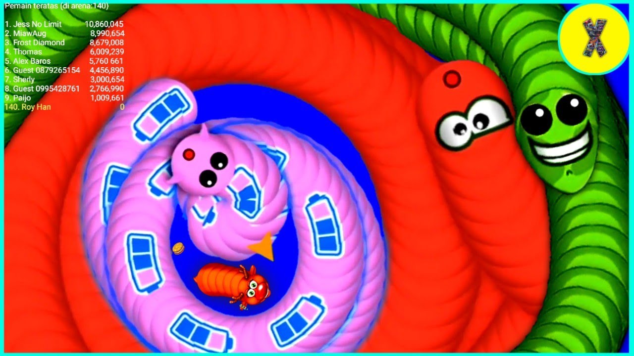 Worms Zone Magic 🐍 Dwarf Worm vs Giant Worms - Snake Games - YouTube