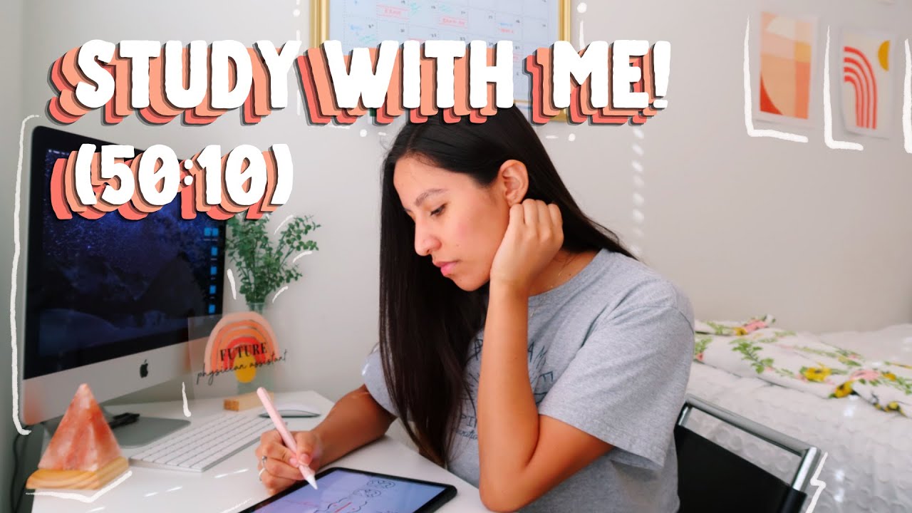 STUDY WITH ME (Real Time): POMODORO STUDY SESSION (timer included) | PA ...