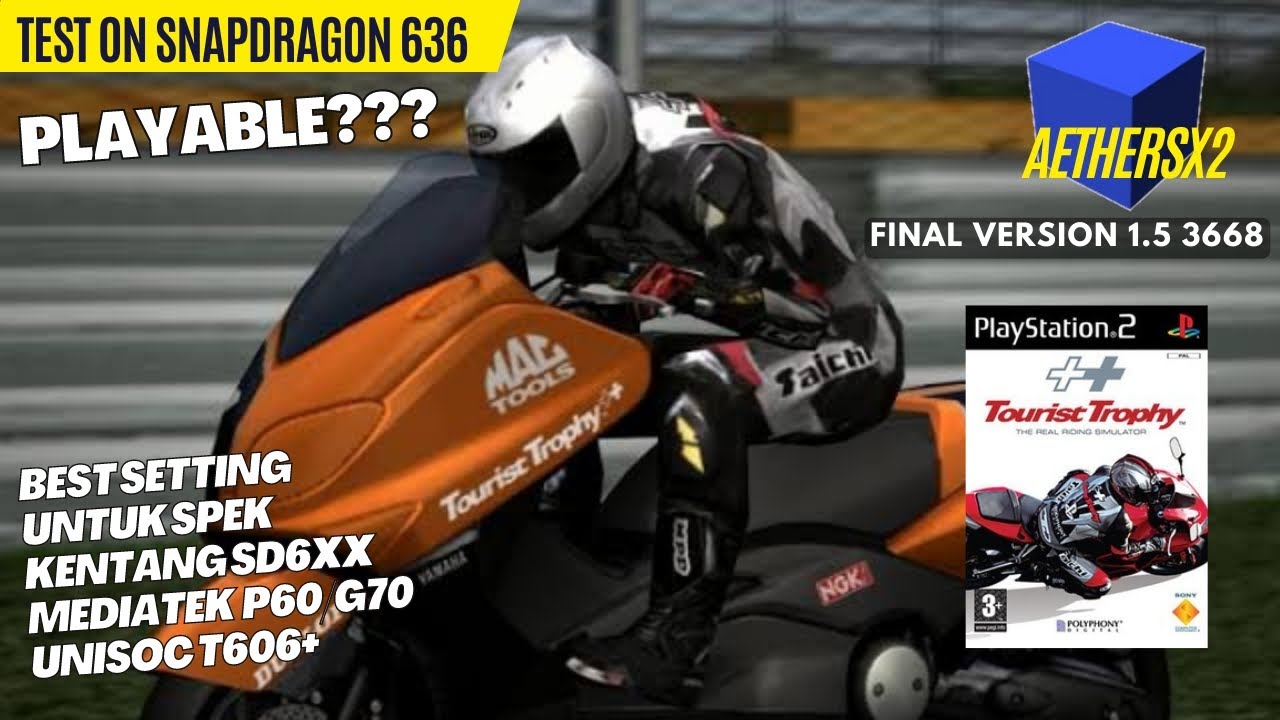 Test Game Tourist trophy : The real riding simulator - Aethersx2 ...