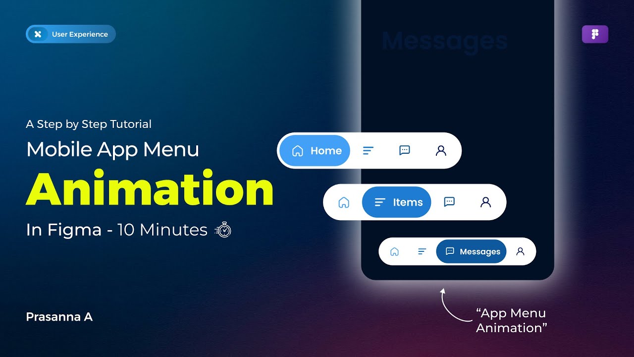 Interactive App Navigation Menu Animation in Figma (Tutorial) - YouTube