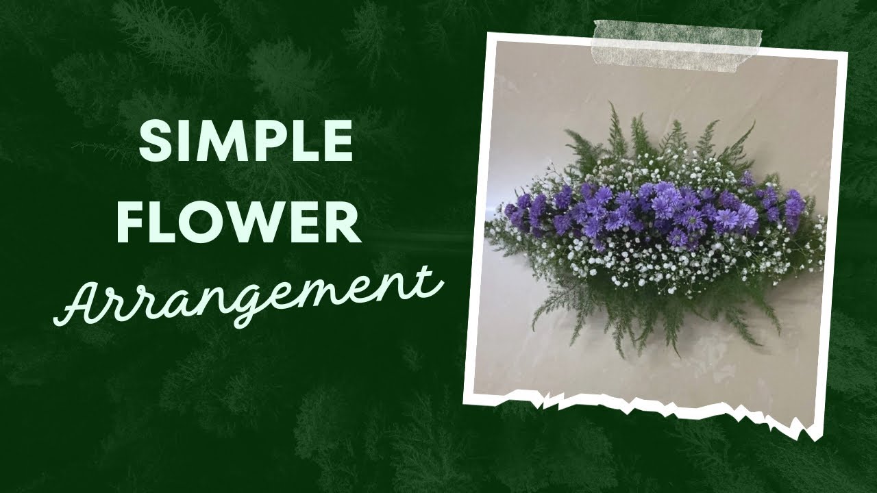 Oval shaped easy fresh flower arrangement - YouTube