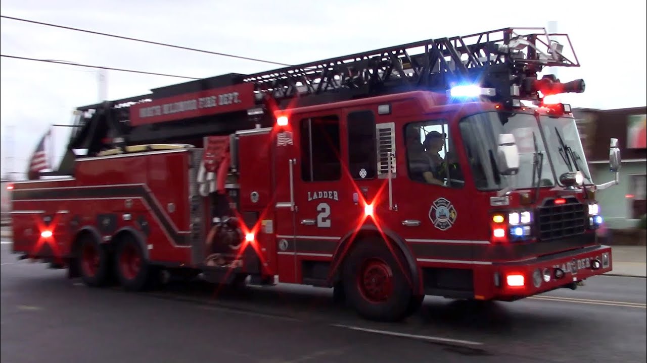 North Wildwood Fire Department Ladder 2 Responding 9-18-23 - YouTube