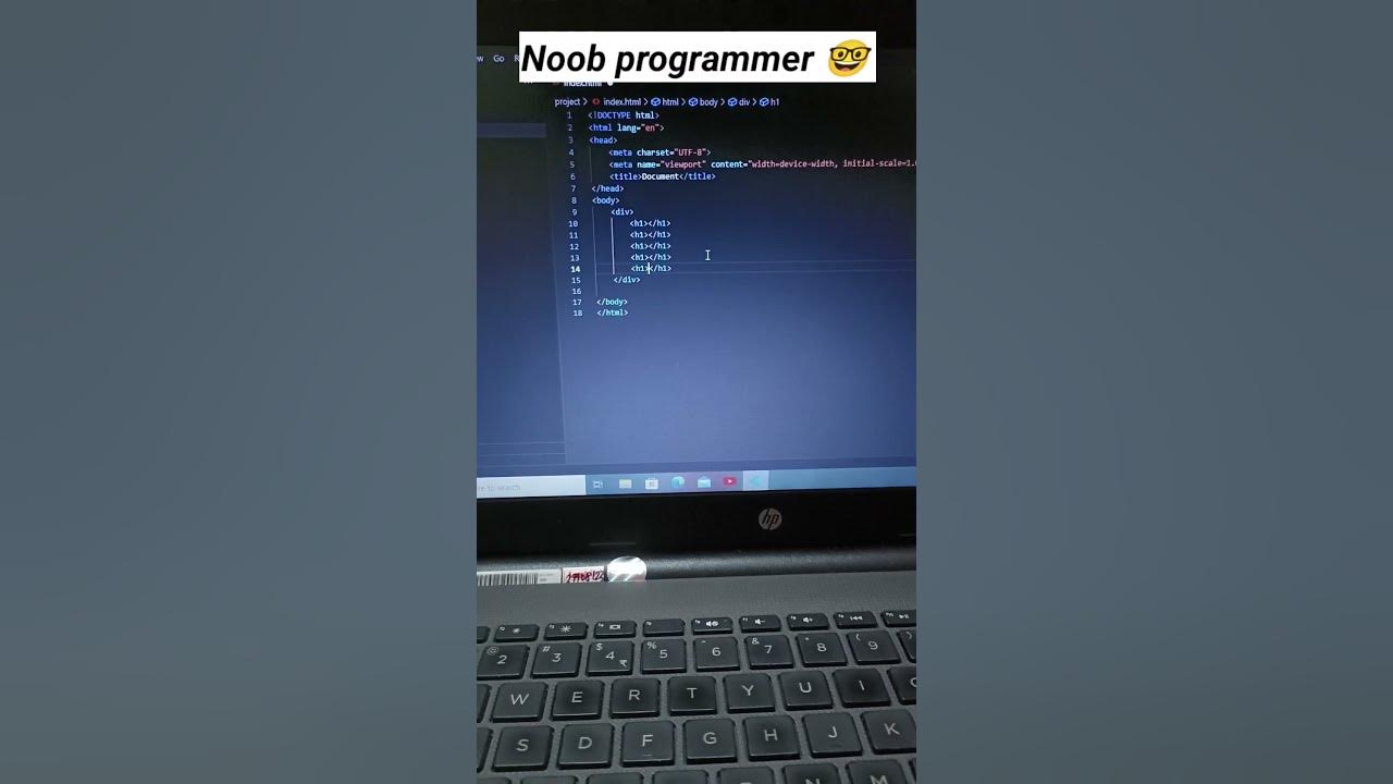 🤓noob vs 😎pro programmer #techedictcoding #programming - YouTube