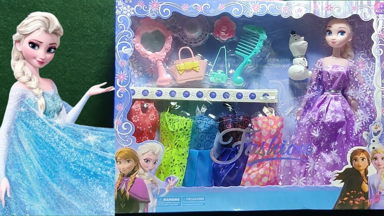 5 Minutes Satisfying With Unboxing Cute Frozen Elsa Doll,Doll ...