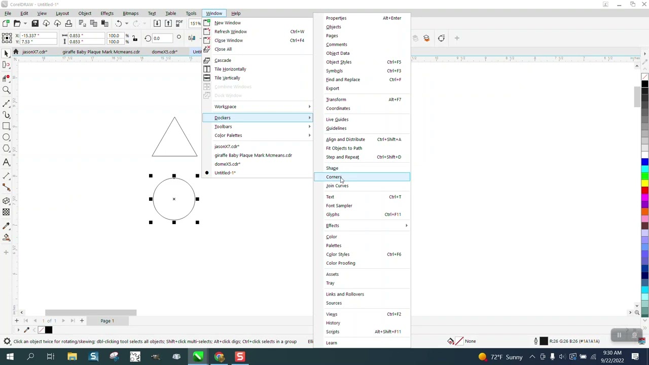 Corel Draw Tips And Tricks Transform Docker To Make Copies To Any Shape Youtube