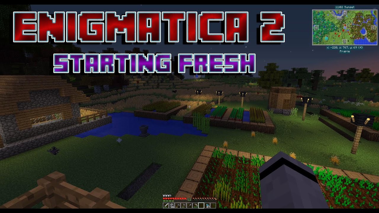 Enigmatica 2 Episode 1 - Starting Fresh, Modded Minecraft - YouTube