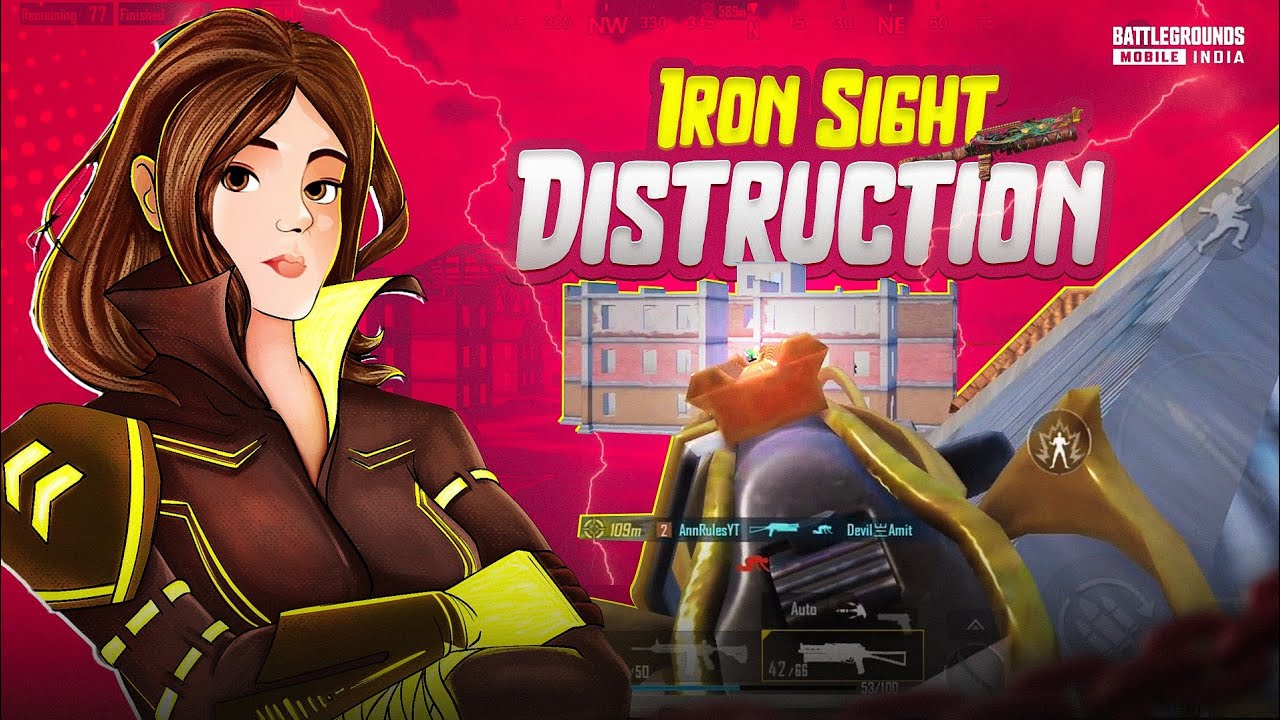 IRON SIGHT DESTRUCTION | A MUST WATCH HIGHLIGHT 🔥| #bgmi #youtube # ...