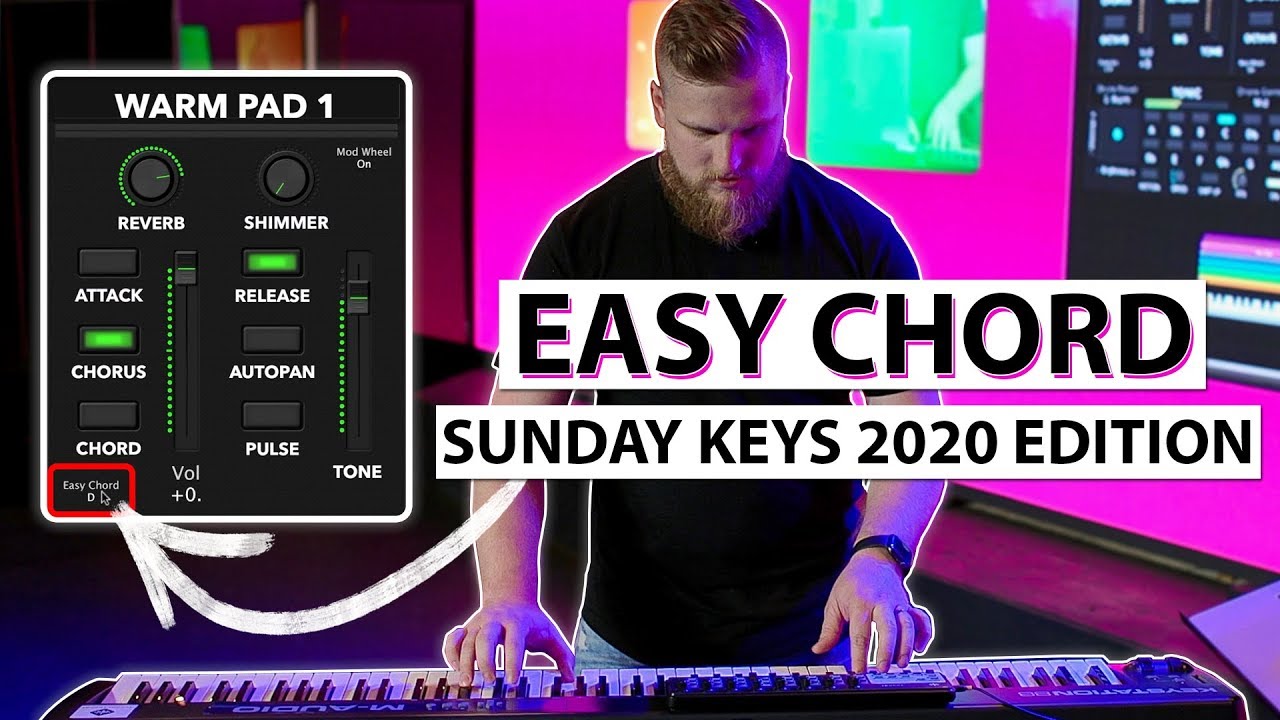 New Easy Chord Feature inside Sunday Keys for MainStage Template - YouTube