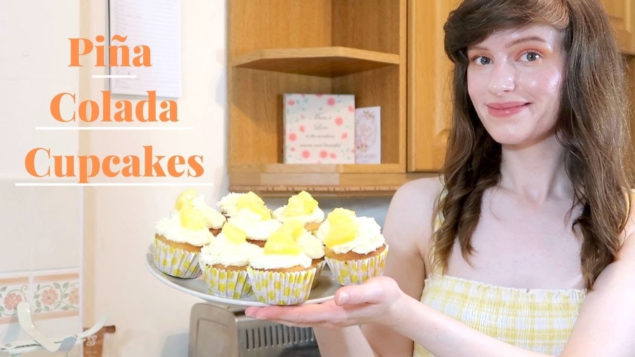 Piña Colada Cupcakes | Vegan | That's Very Ellie - YouTube