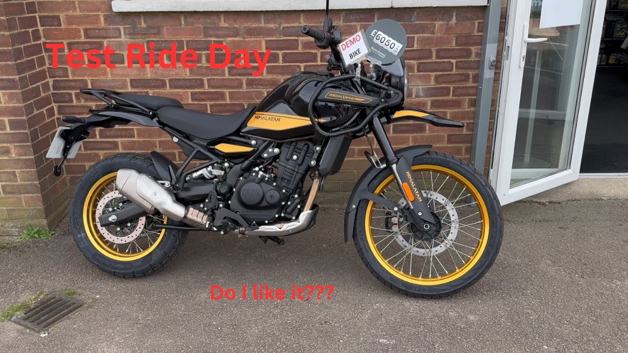 Test Riding Himalayan 450 - YouTube