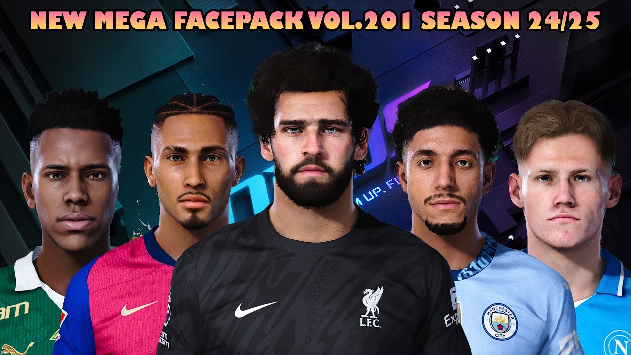 NEW MEGA FACEPACK VOL.201 SEASON 24/25 - PES 2021 & FOOTBALL LIFE 2025 ...