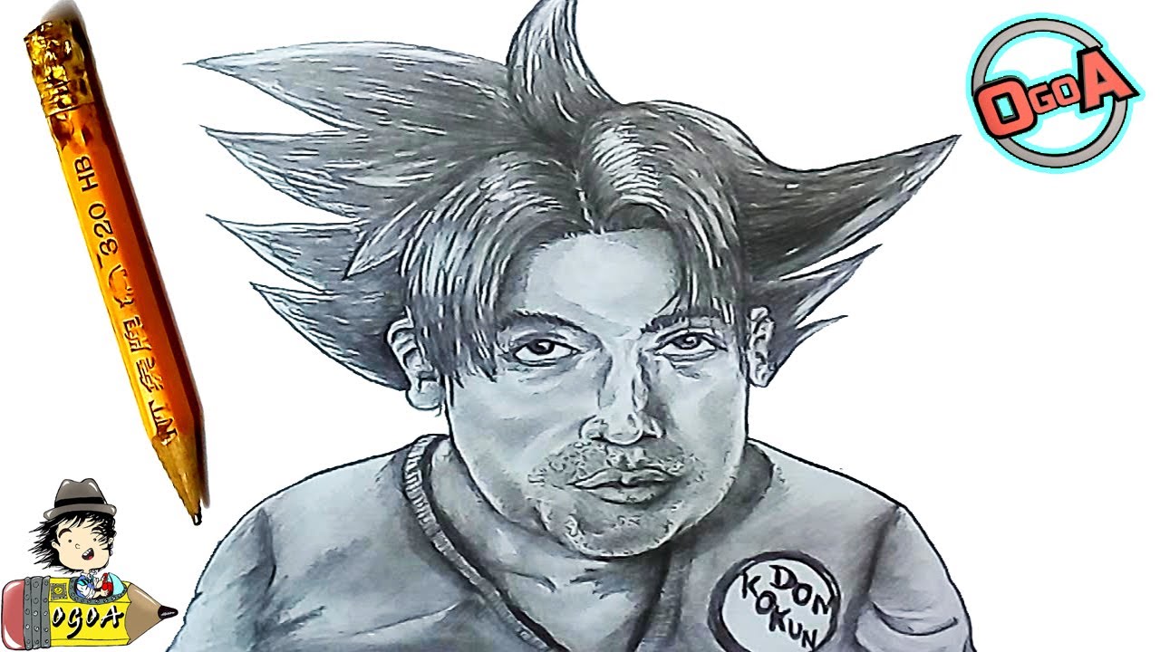 COMO DIBUJE A GOKU SUPER CANSADO no PASO A PASO CON LAPIZ - YouTube