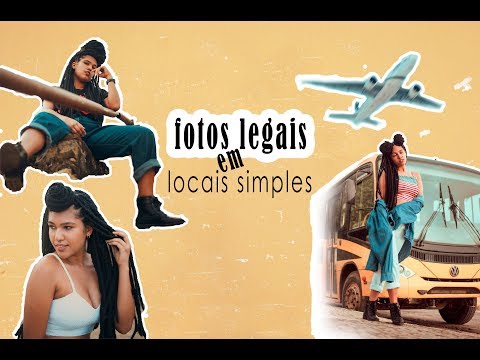 Fotos legais, com roupas e locais simples.