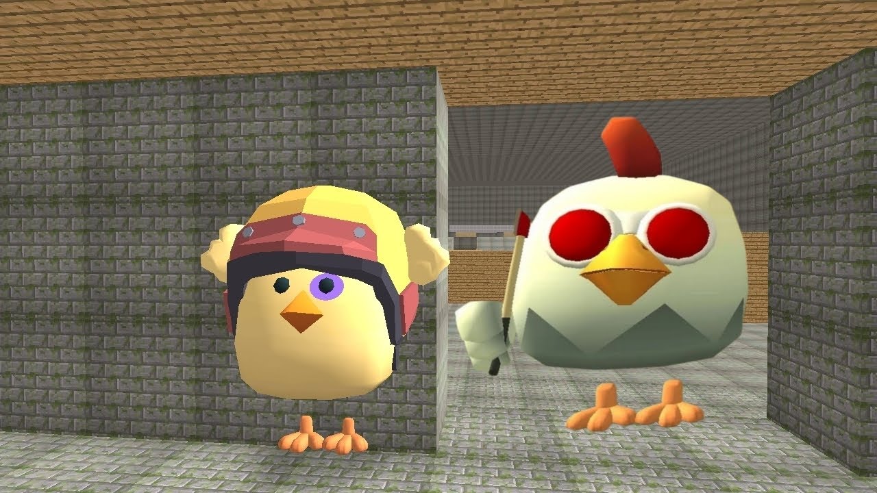 o scary chicken 666 apareceu no chicken gun!!!! - YouTube